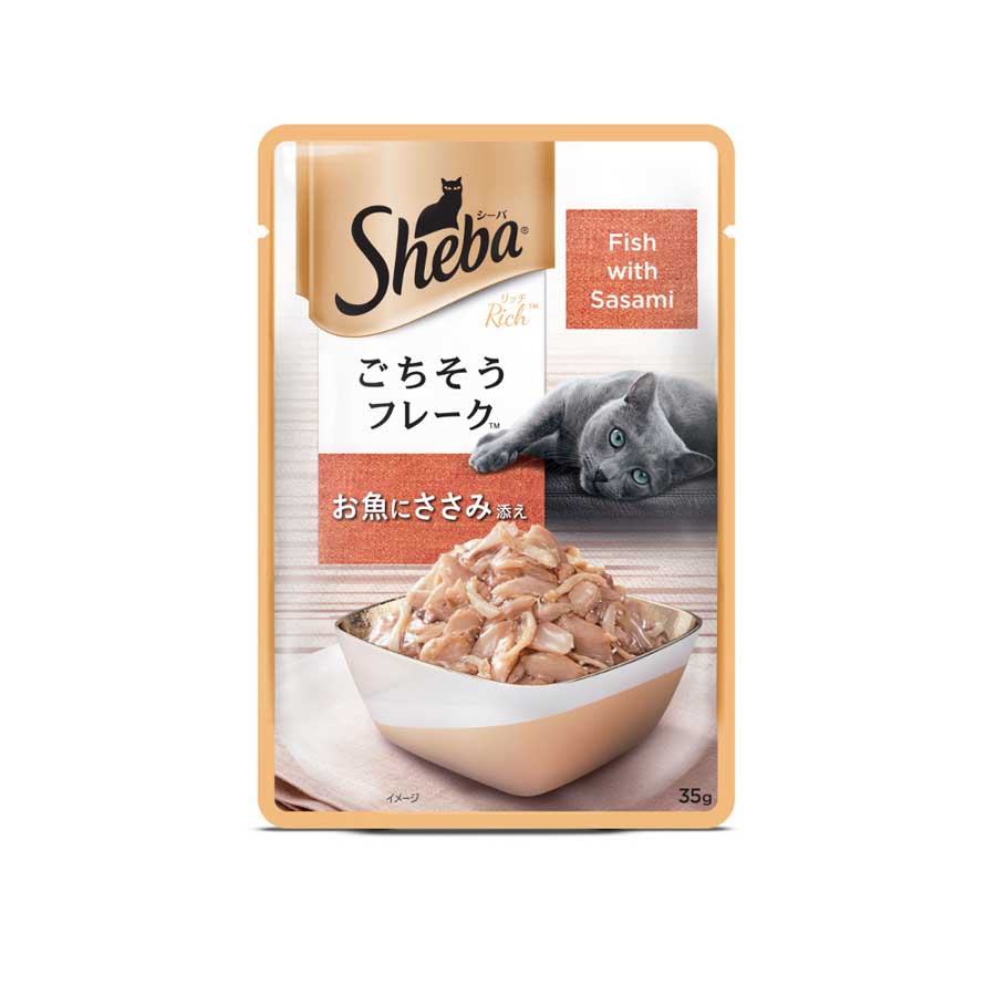 Sheba Premium Wet Food Fish with Sasami Flavour 35gm | Ehavene