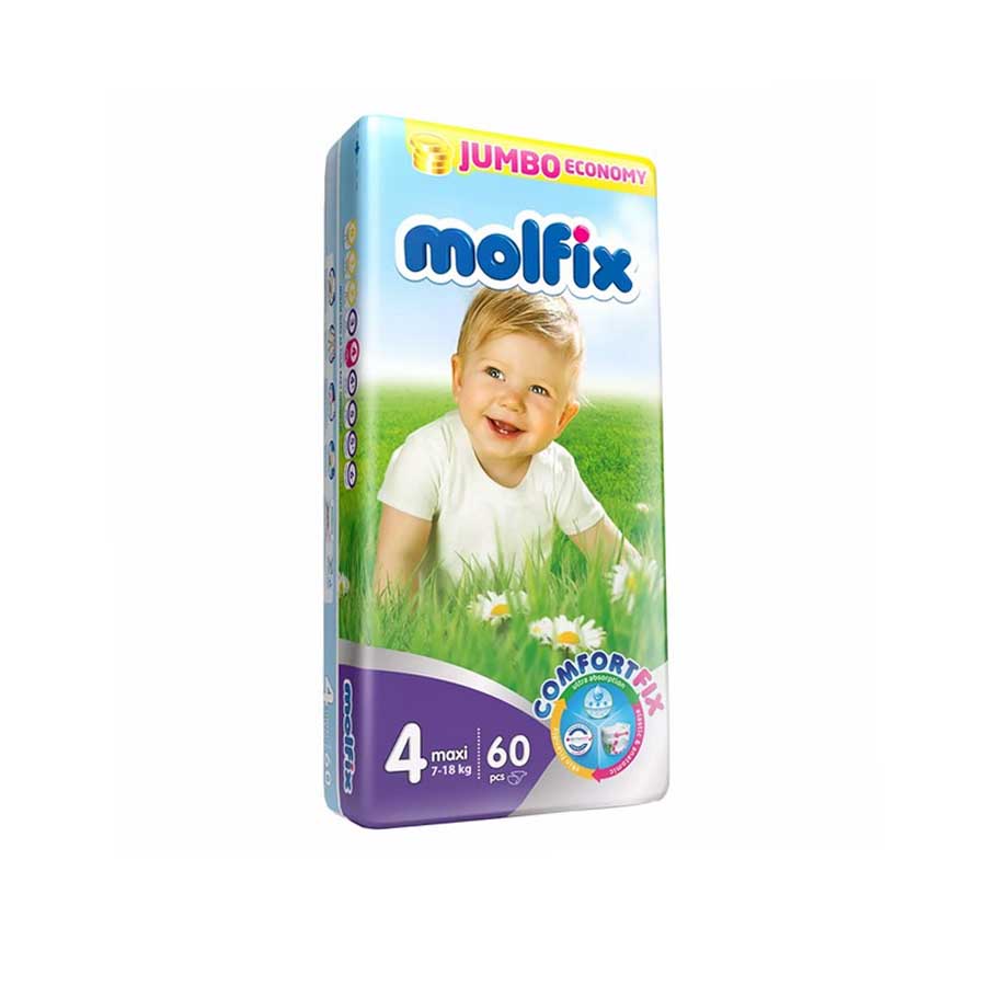 Molfix Baby Diaper Belt Maxi 4 (7-14kg) 60pcs | Ehavene