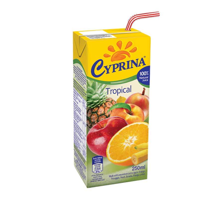 Cyprina Slim 100% Natural Tropical Juice 250ml | Ehavene