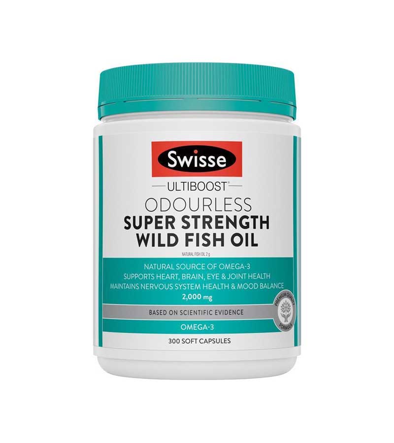 Swisse Super Strength Wild Fish Oil 2000mg 300 Soft Capsules | Ehavene