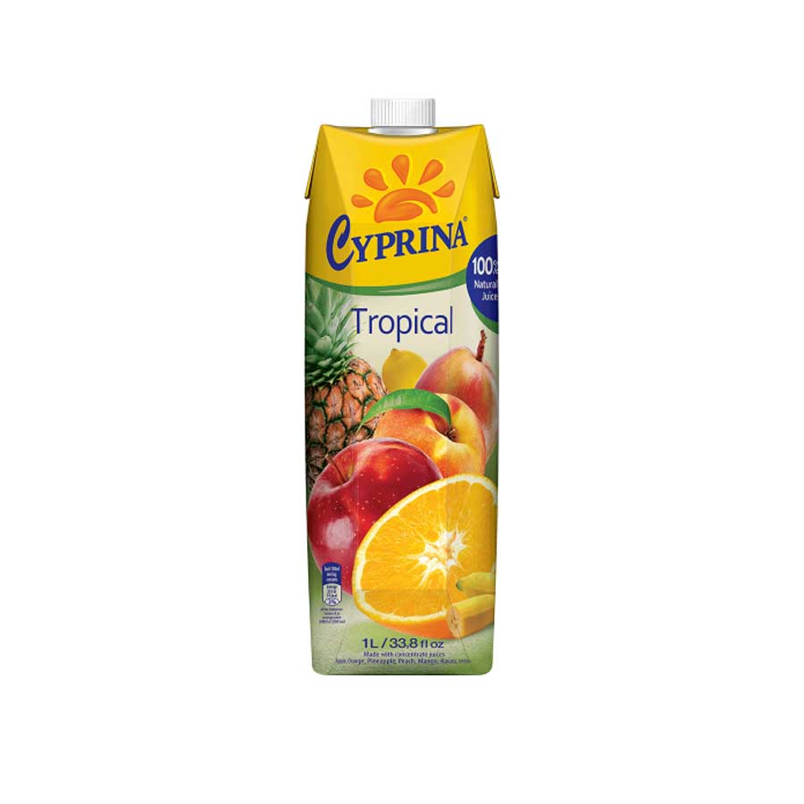 Cyprina Tropical Juice 100% Natural 1ltr | Ehavene
