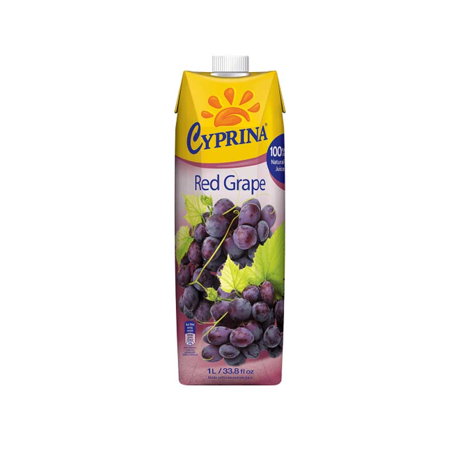 Cyprina Red Grape Juice 100% Natural 1ltr | Ehavene