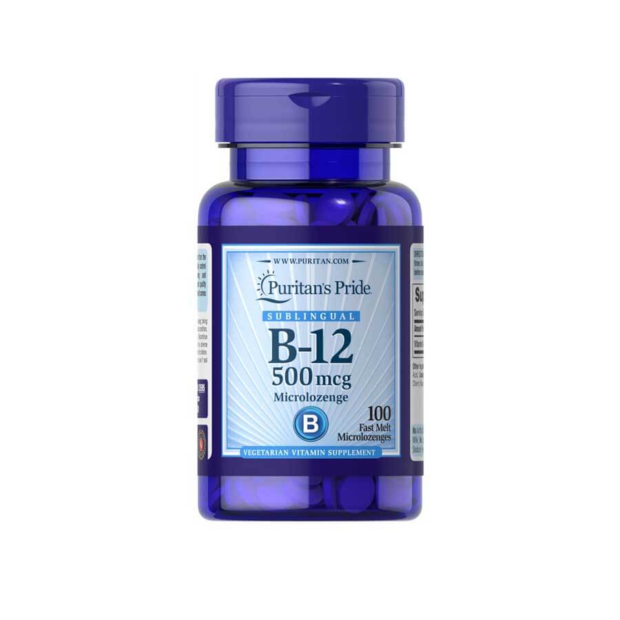 Puritan's Pride Vitamin B 12 500mcg 100 Tablets | Ehavene