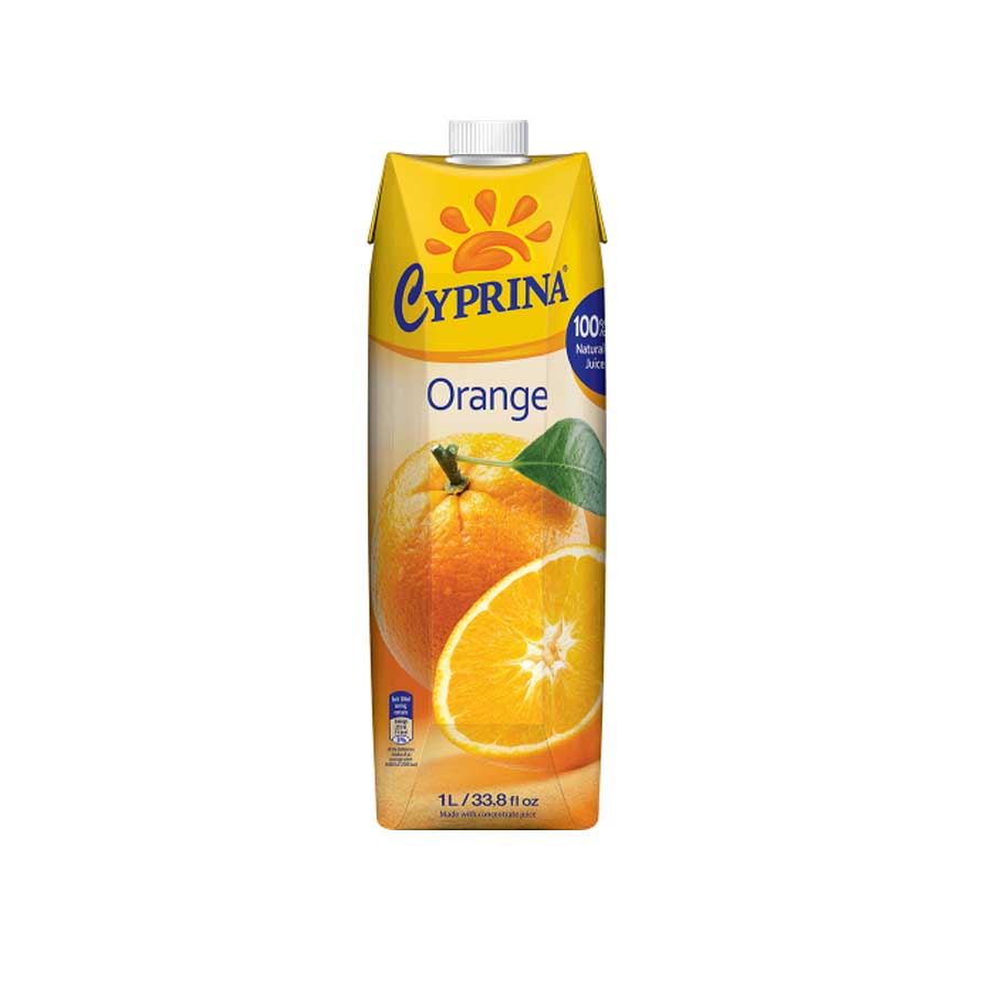 Cyprina Orange Juice 100% Natural 1ltr | Ehavene