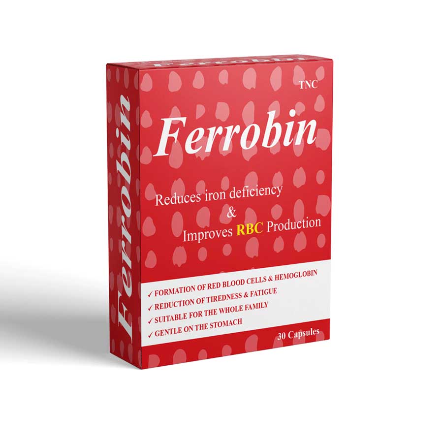 Ferrobin 100mg 30 Capsules | Ehavene