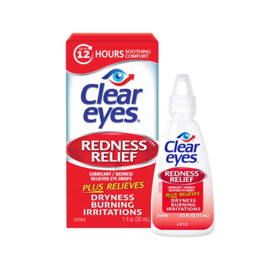 Clear Eyes Redness Relief Eye Drops For Dryness 30ml | Ehavene