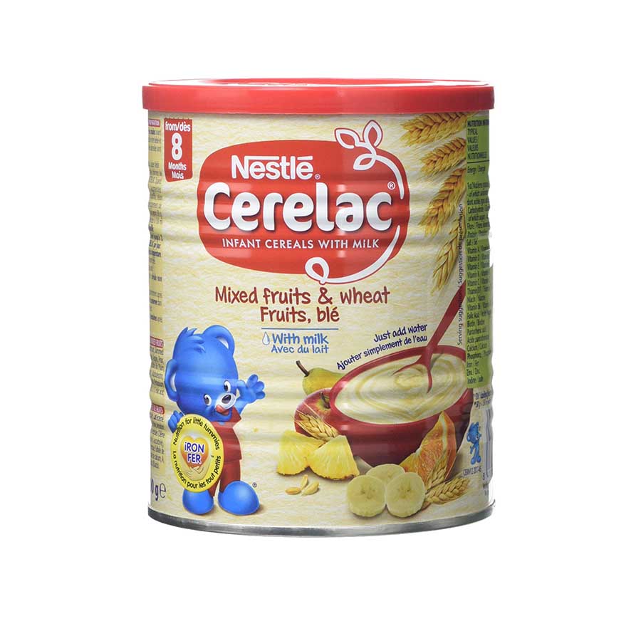 Nestle Cerelac Mixed Fruits & Wheat With Milk (8 months +) Tin 400gm ...