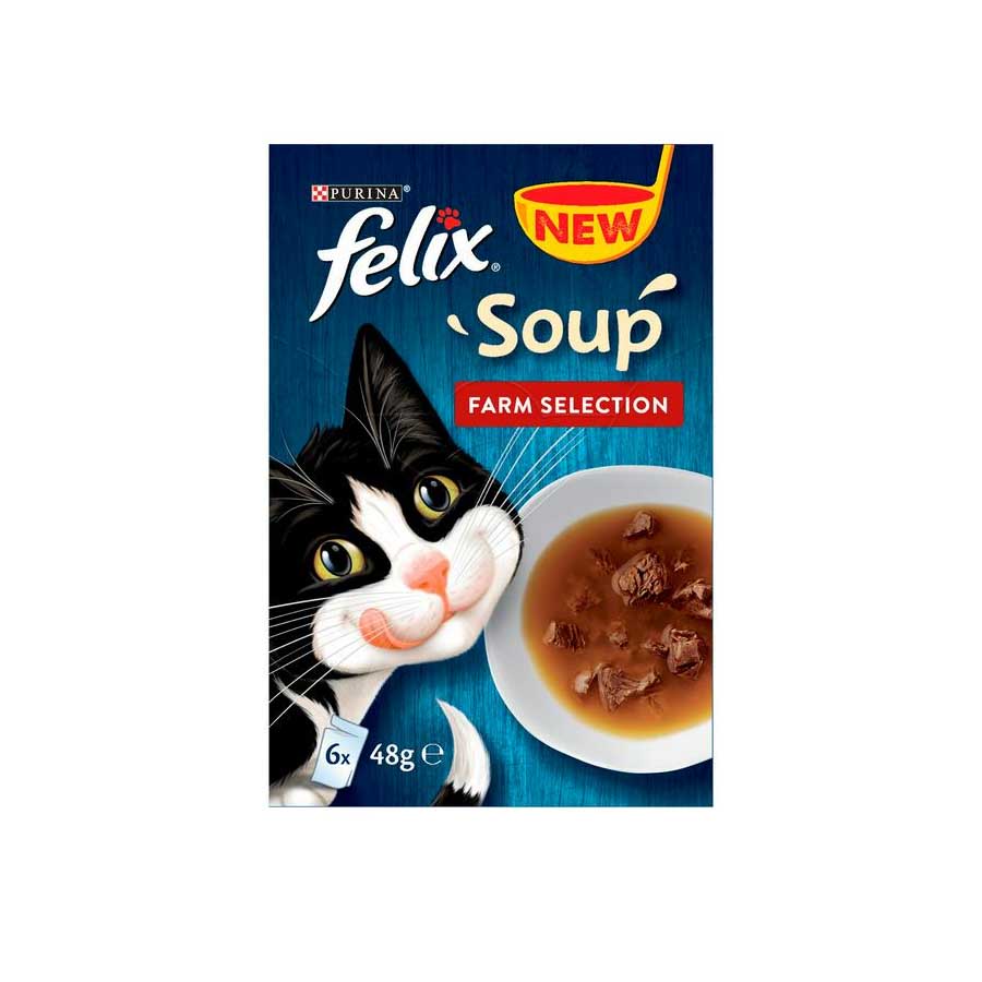 Purina Felix Soup Farm Selection 6x48gm | Ehavene