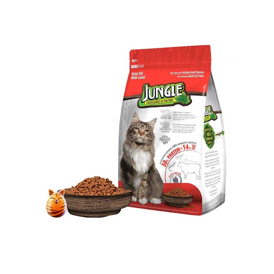 Jungle Adult Cat food and Lamb 1.5kg | Ehavene