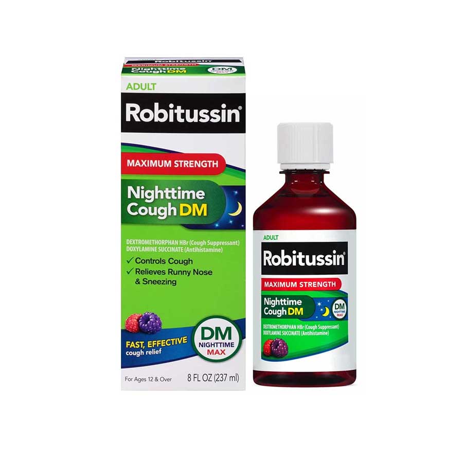 Robitussin Nighttime Cough DM Liquid 237ml | Ehavene