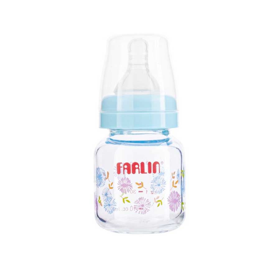 Farlin Heat Resistant Glass Feeding Bottle 0 + Month 60ml | Ehavene