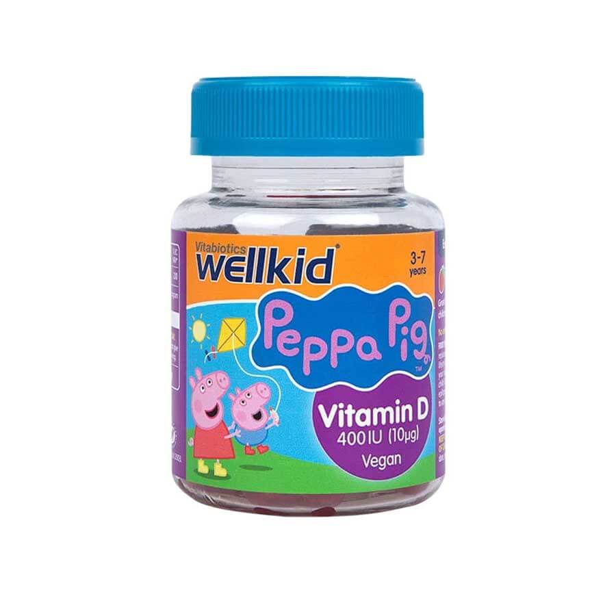 Vitabiotics Wellkid Peppa Pig Vitamin D 400 IU 30 Soft Jellies | Ehavene