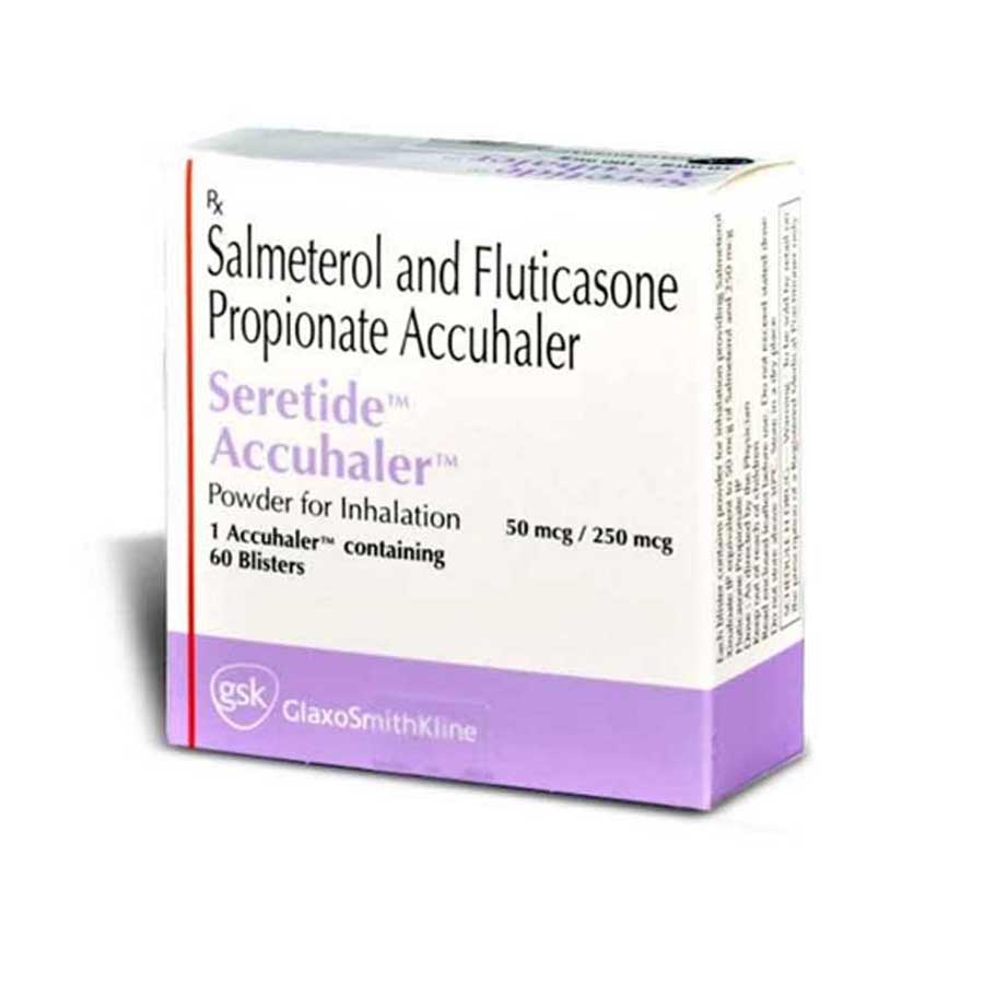 Seretide Accuhaler 250/50mcg Salmeterol & Fluticasone | Ehavene