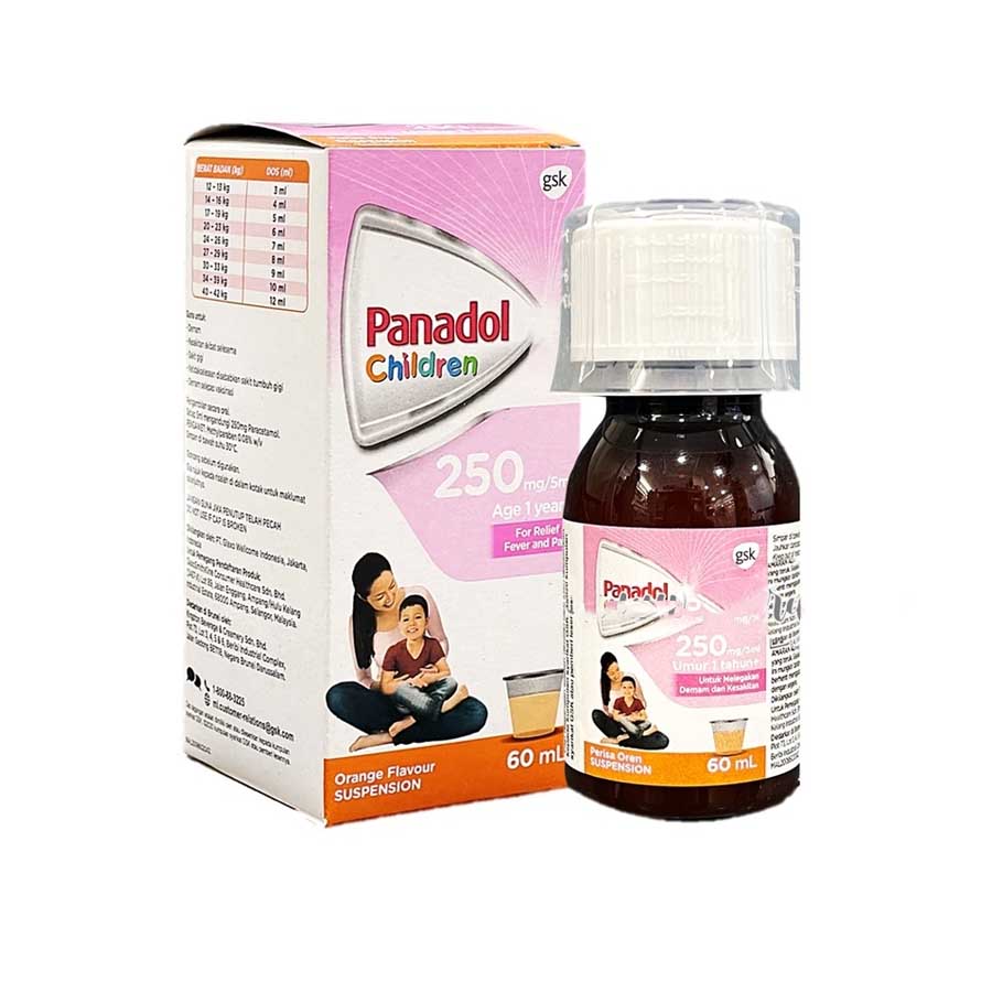 Panadol Suspension 1 Year Plus Old 60ml (250mg/5ml) | Ehavene
