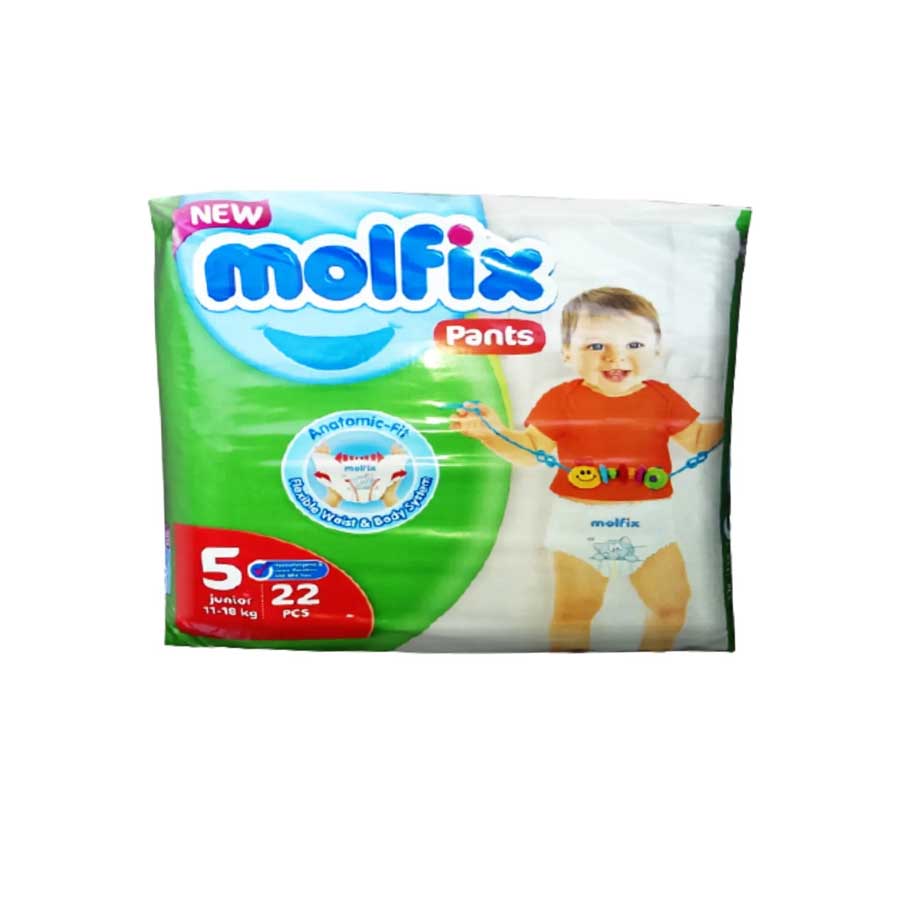 Molfix Baby Diaper Pant Extra Large 5 (12-17kg) 22pcs | Ehavene