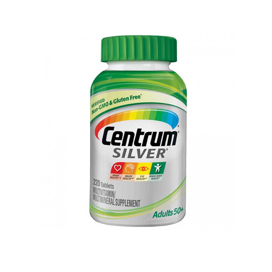Centrum Silver Multivitamin for Adults 50+ with Vitamins 220 Tablets ...